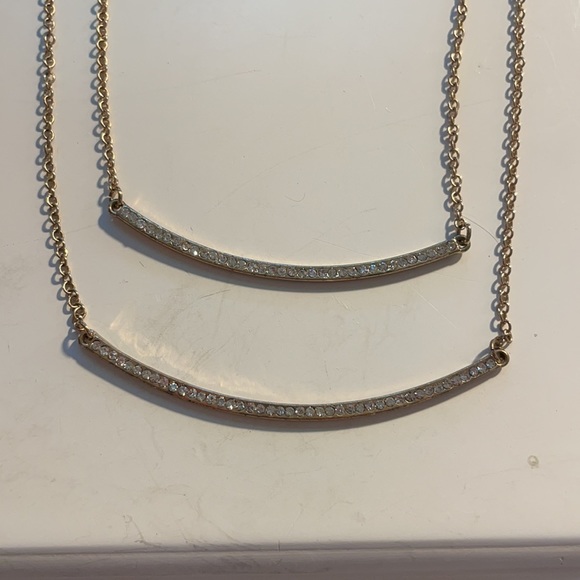 Jewelry | Layered Crystal Necklace | Poshmark